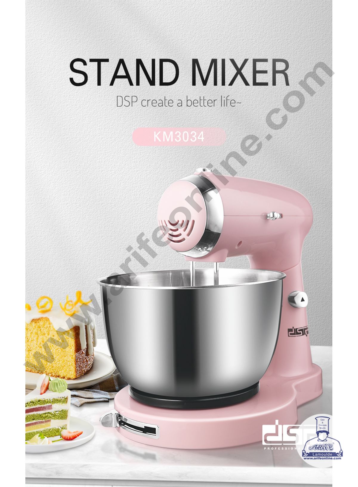 DSP Stand Mixer Cake Mixer 3.2 litre 350 watt – Arife Online Store