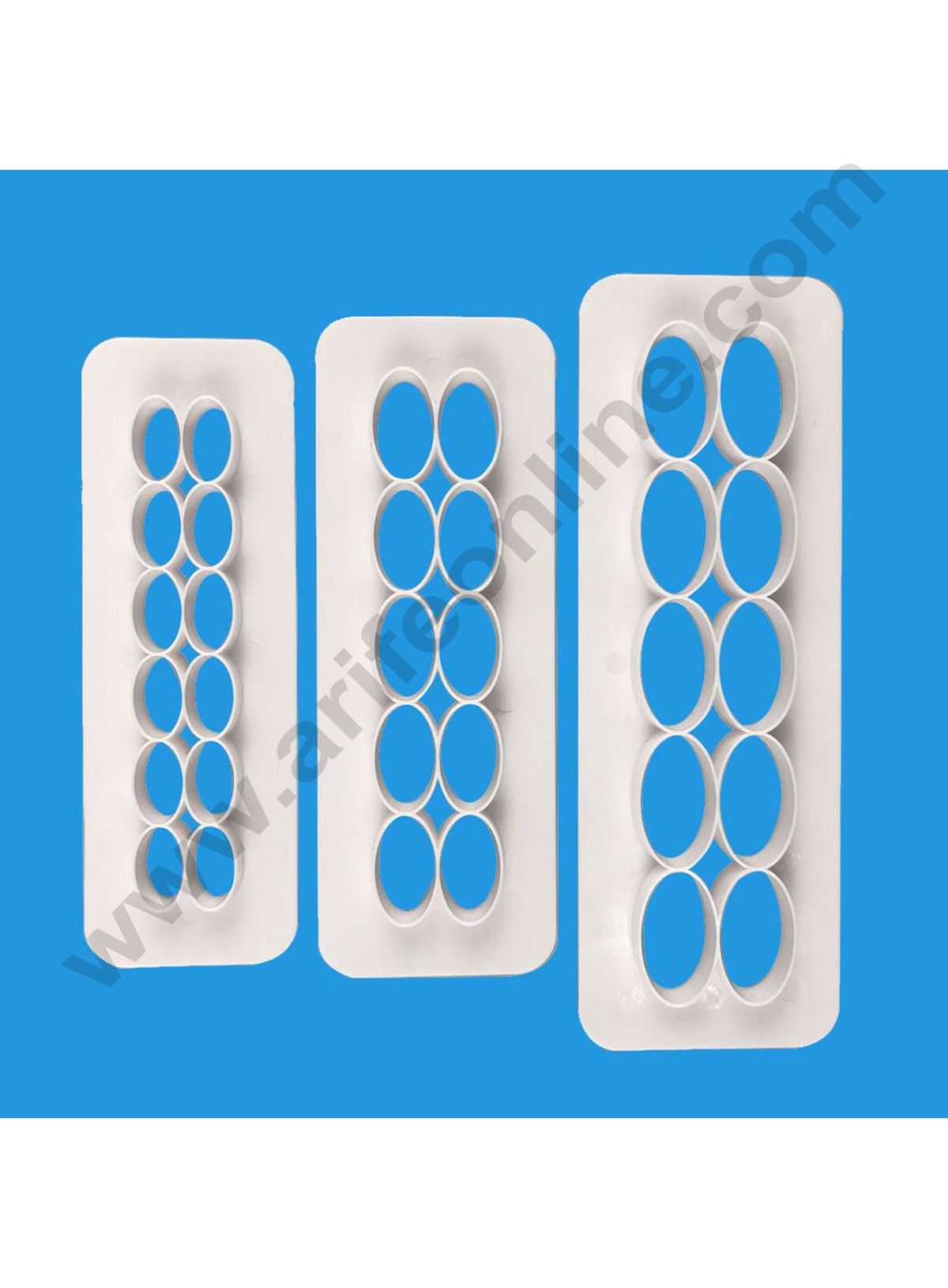 Cake Decor Geometric Multi Cutters Cake Design - Oval - Small, Medium ...