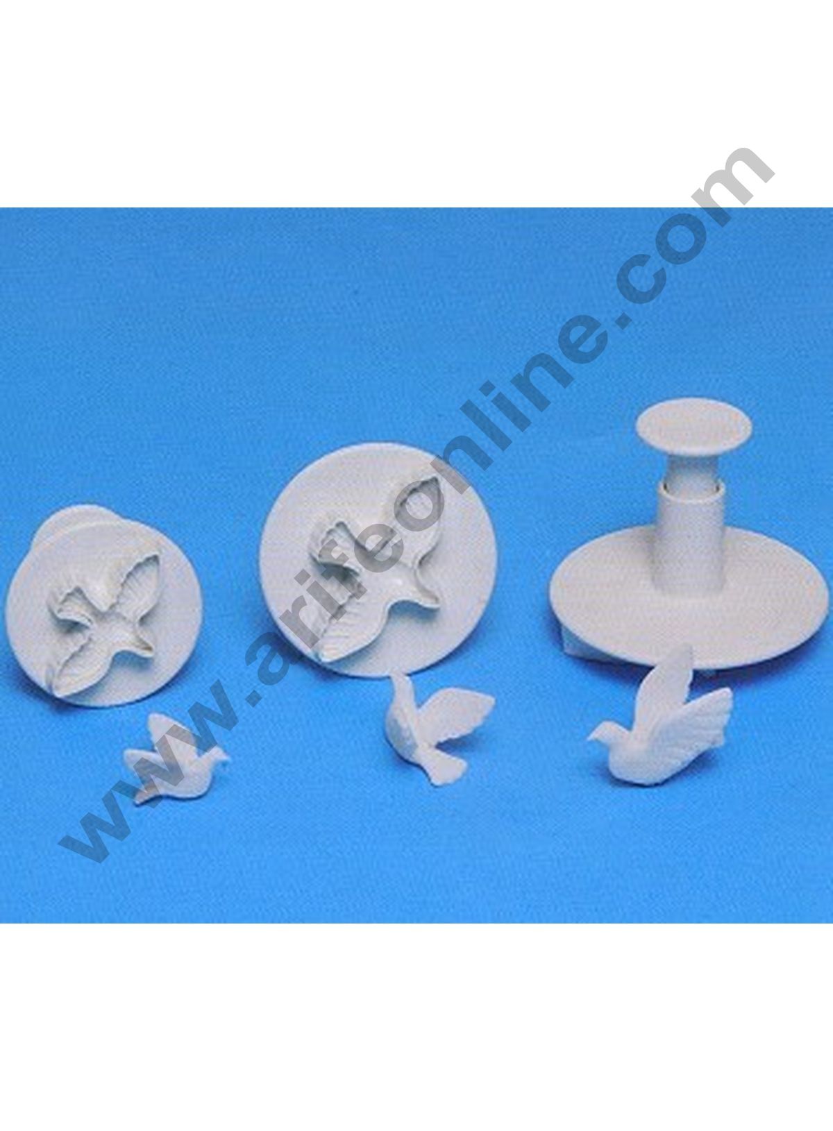 Cake Decor 3pcs Dove Plunger Cutters Fondant Tool – Arife Online Store