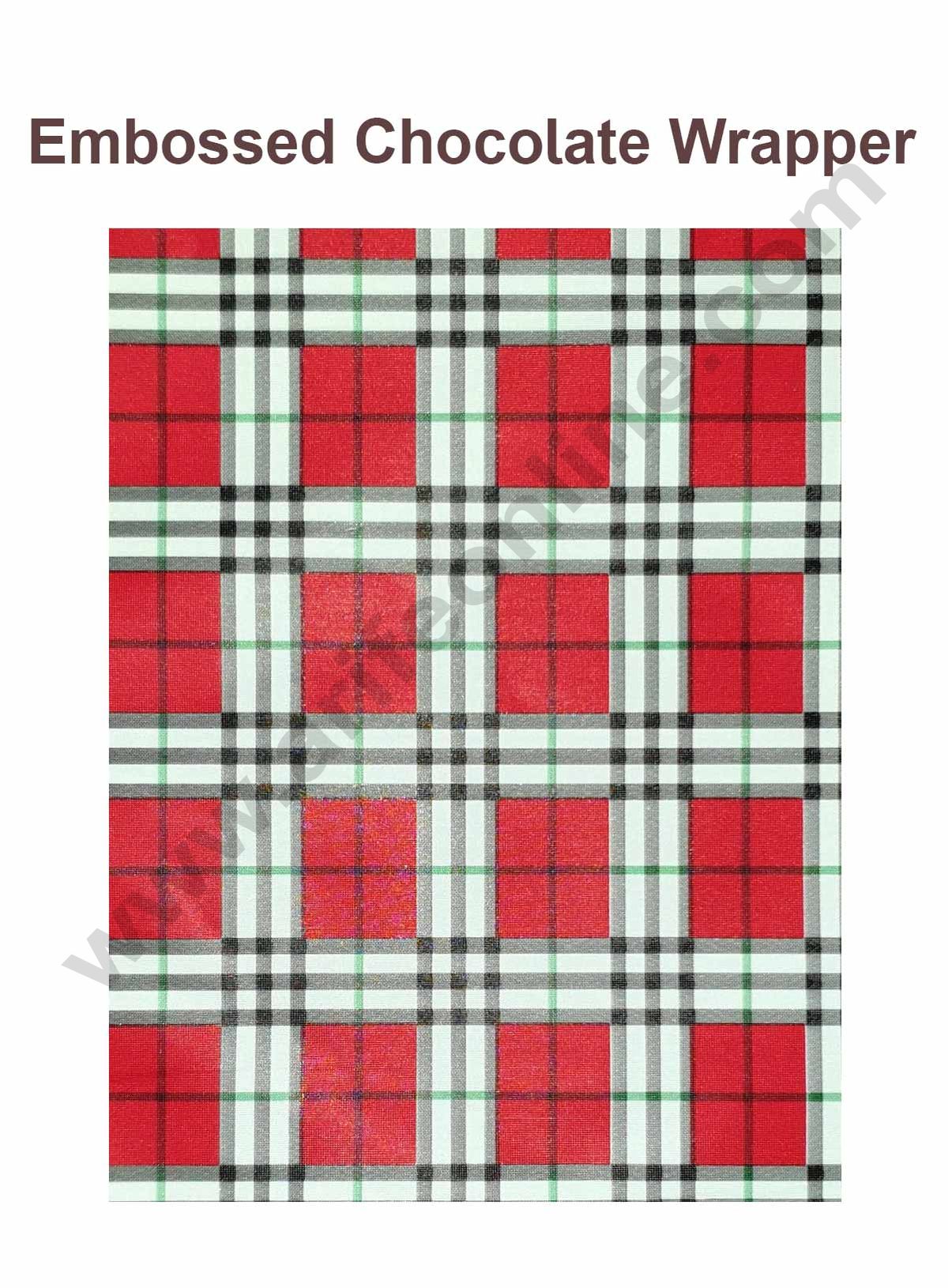 Cake Decor Chocolate Wrappering Foil, Embossed Chocolate Wrapper, 200 ...