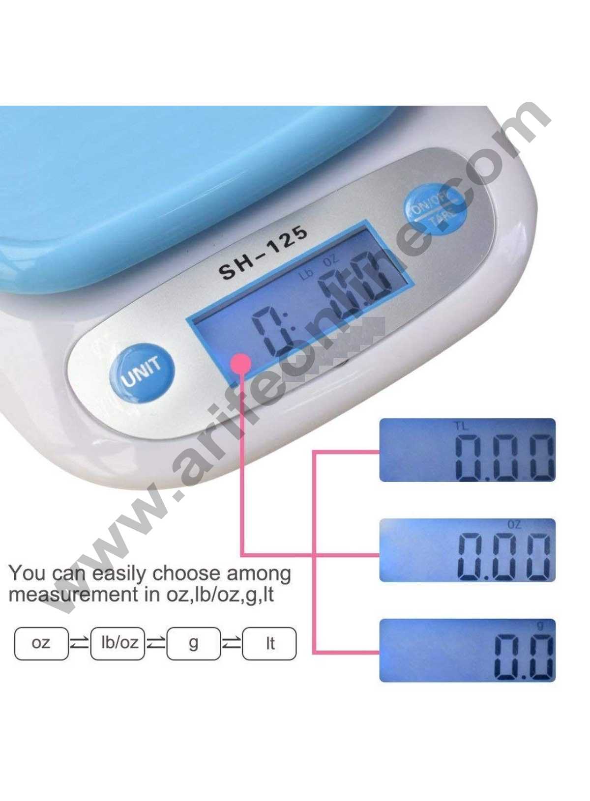 Home Electronic Digital 5 Kg LCD Kitchen SH-125 With Bowl Scale Machine