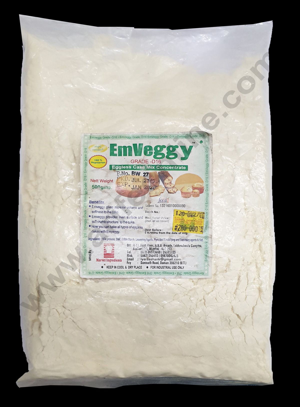 EmVeggy Eggless Cake Mix Concentrate 500 gms – Arife Online Store
