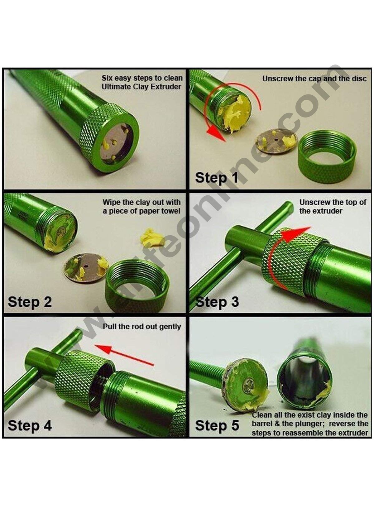 Cake Decor 20pcs Paste Extruder Clay Sugar Craft Fondant Cake Gun Cake ...