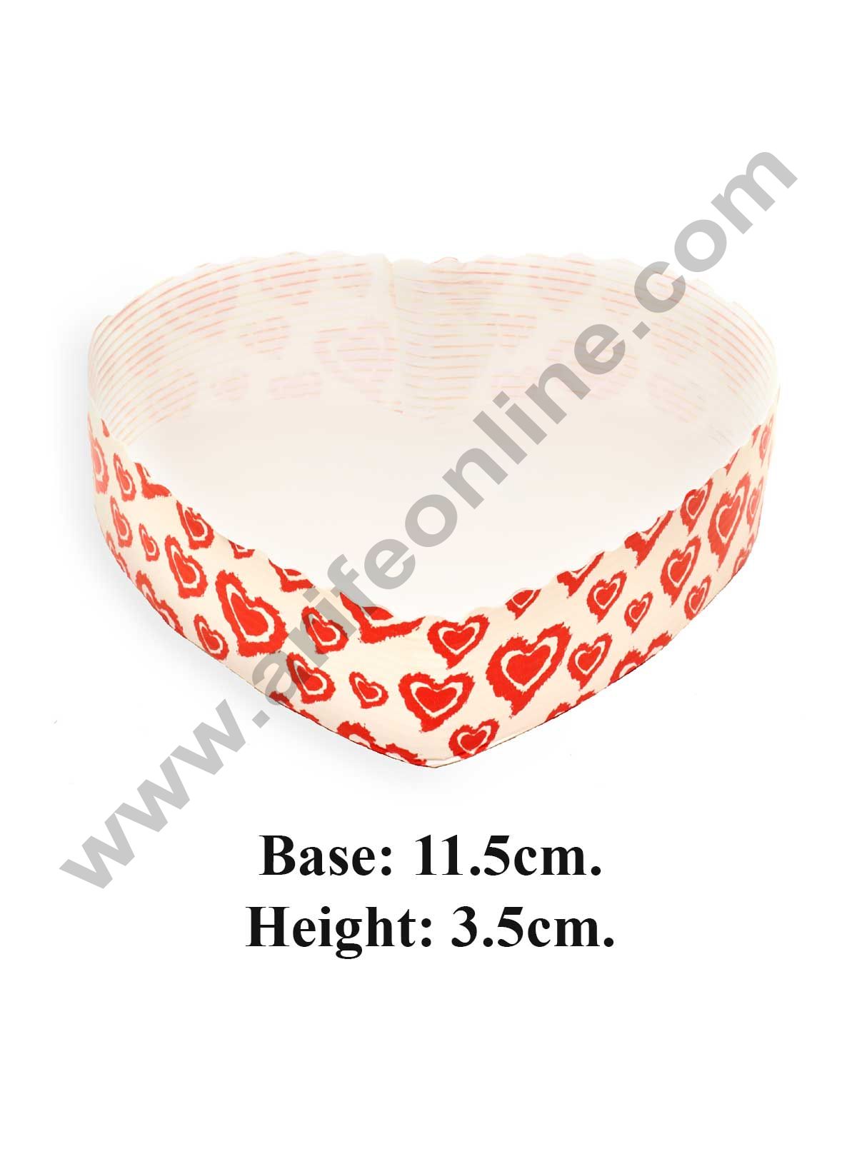 Novacart Bake & Serve Paper Baking Mould By Cake Decor - Heart Shaped ...