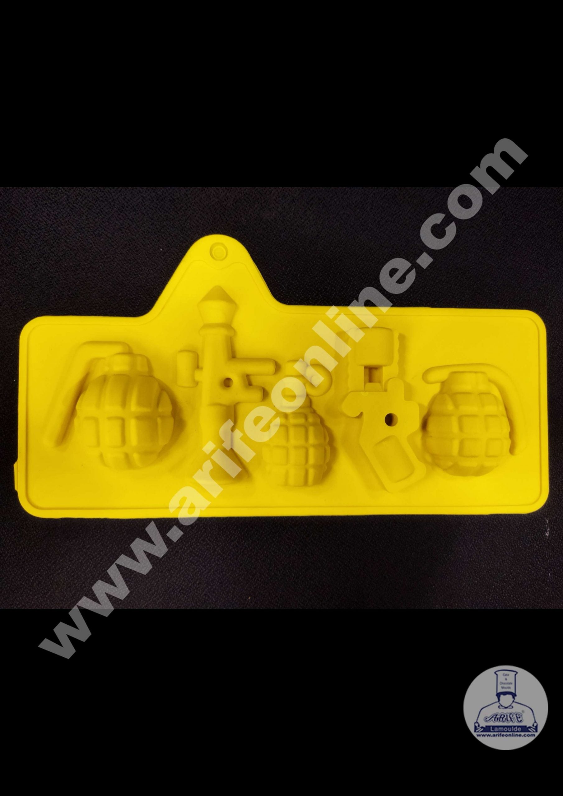 Cake Decor 5 Cavity Grenade Bomb Riffle Silicone Mould – Arife Online Store