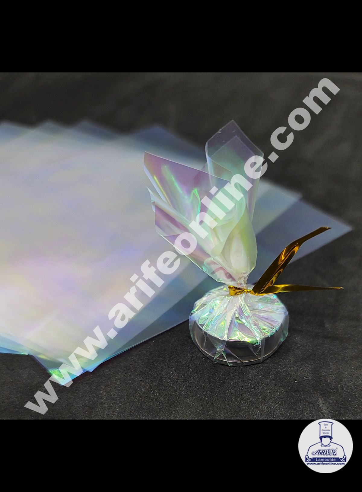 Cake Decor Transparent Rainbow Chocolate Wrapper – Arife Online Store