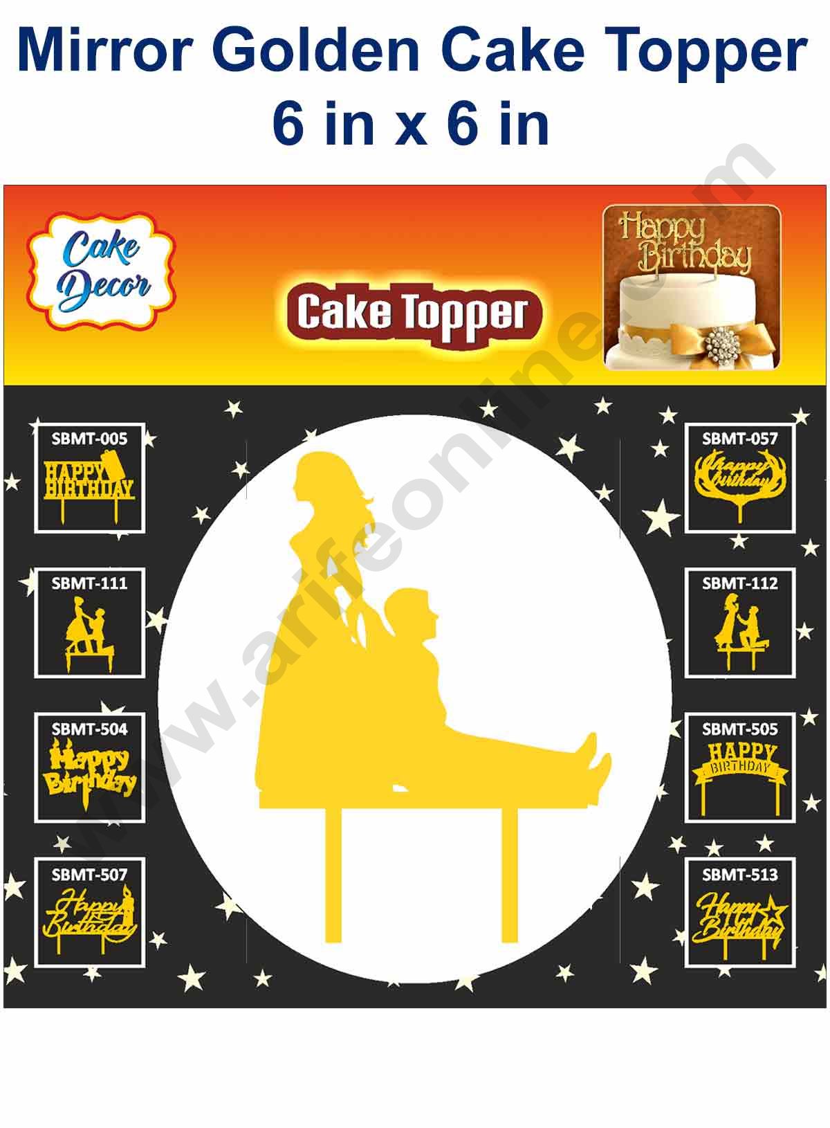 Cake Decor Mirror Finshing Acrylic Couples Cake Topper Couple – Arife ...