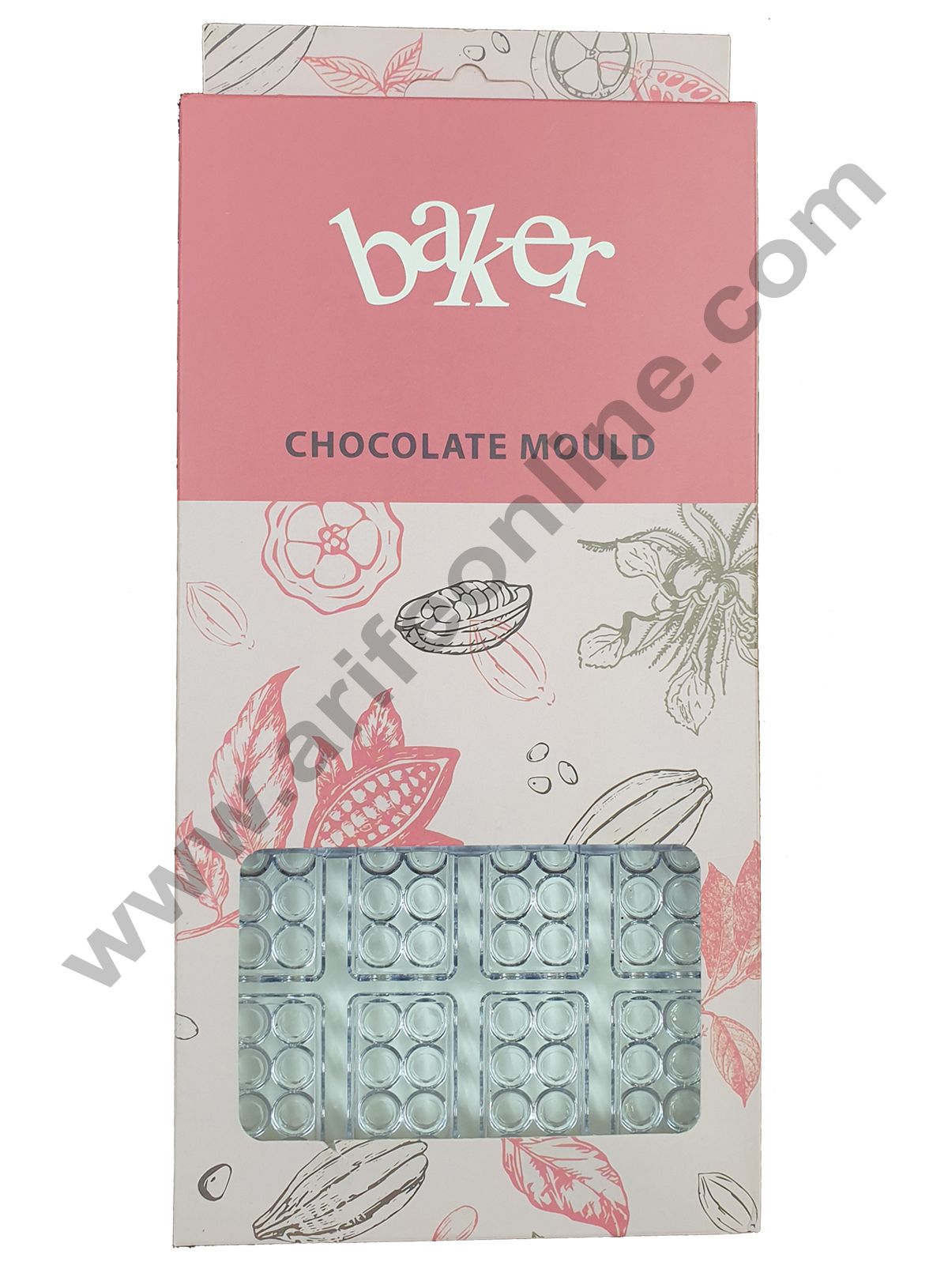 Cake Decor 20 Cavity Blocks Polycarbonate Chocolate Mould SBPS-016 ...
