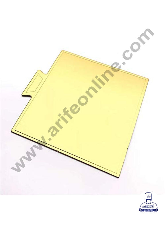 Home Cake Decor Square Pastry Base Boards - Gold 100 Pcs Pack