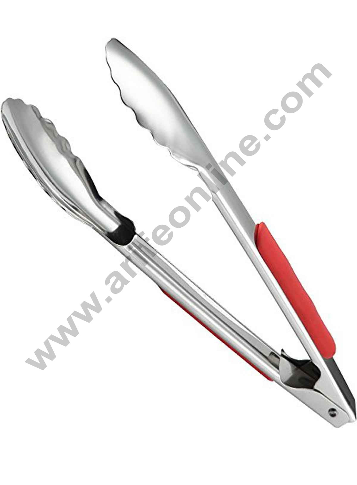 Cake Decor 1pc Barbecue Stainless Steel Clip Clamp Silicon Grip Food T ...