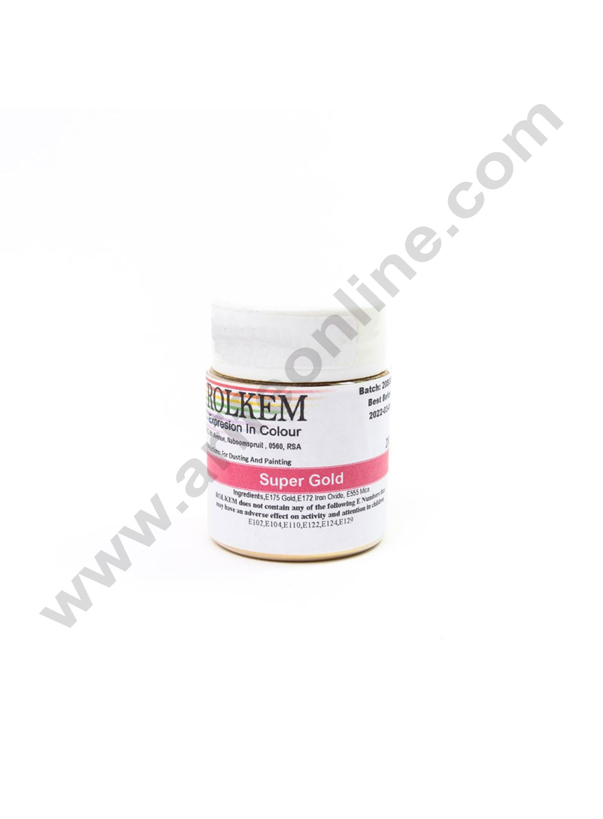 Rolkem Super Gold Metallic Edible Luxury Luster Dusting Powder 50grm,B ...