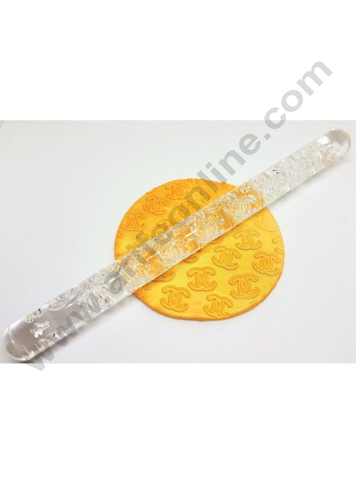 Cake Decor Big Textured Acrylic Rolling Pin - Chanel – Arife Online Store