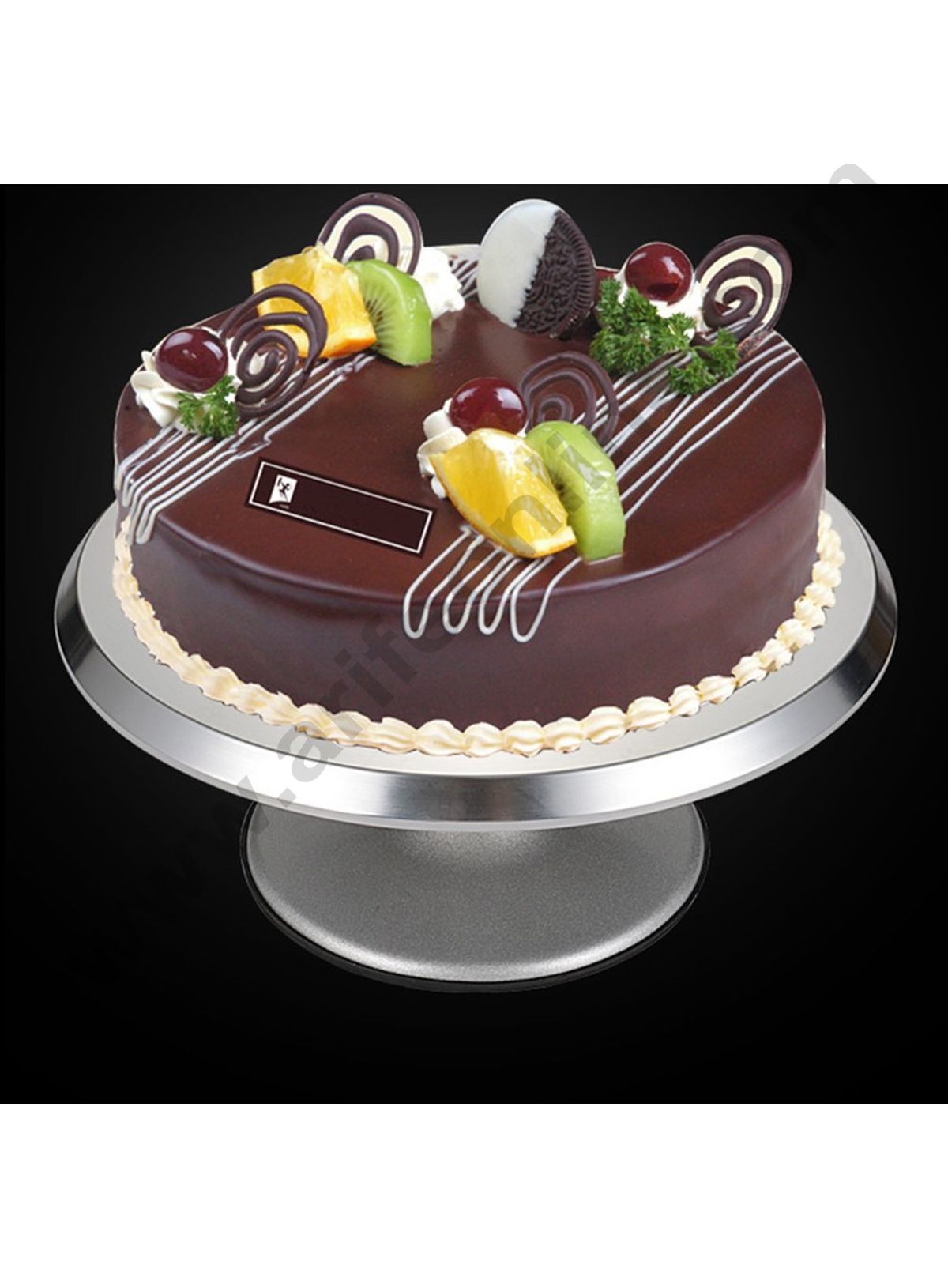 Cake Decor Rotating Cake Turntable Cake Decorating Stand with Stainles ...