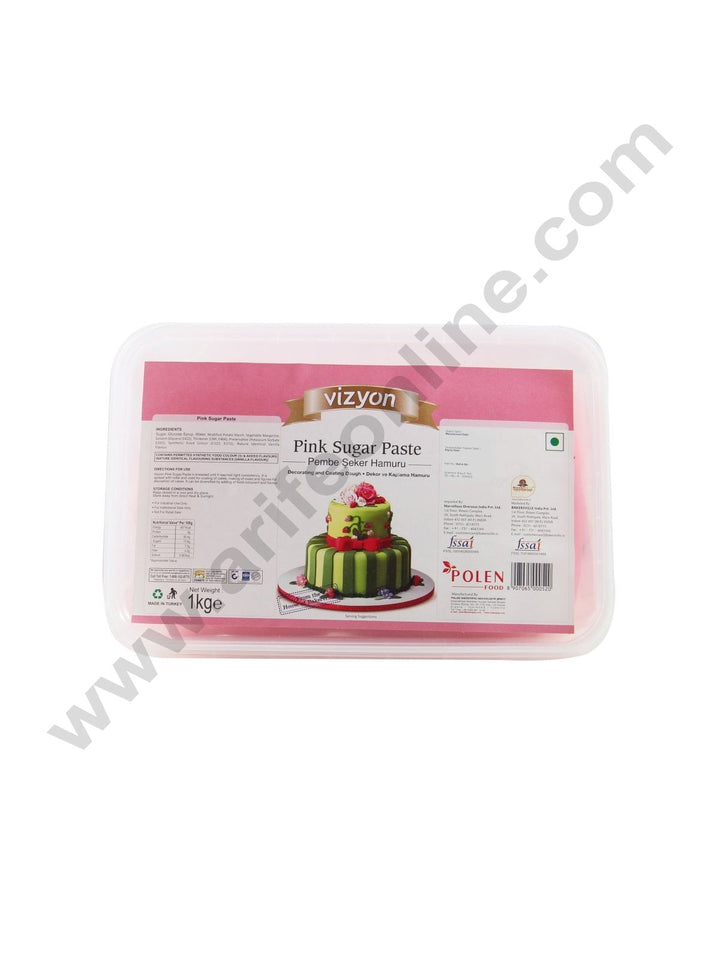 Vizyon Sugar Paste (Fondant) -Pink, 1kg – Arife Online Store Vizyon Sugar Paste (Fondant) -Pink, 1kg – Arife Online Store