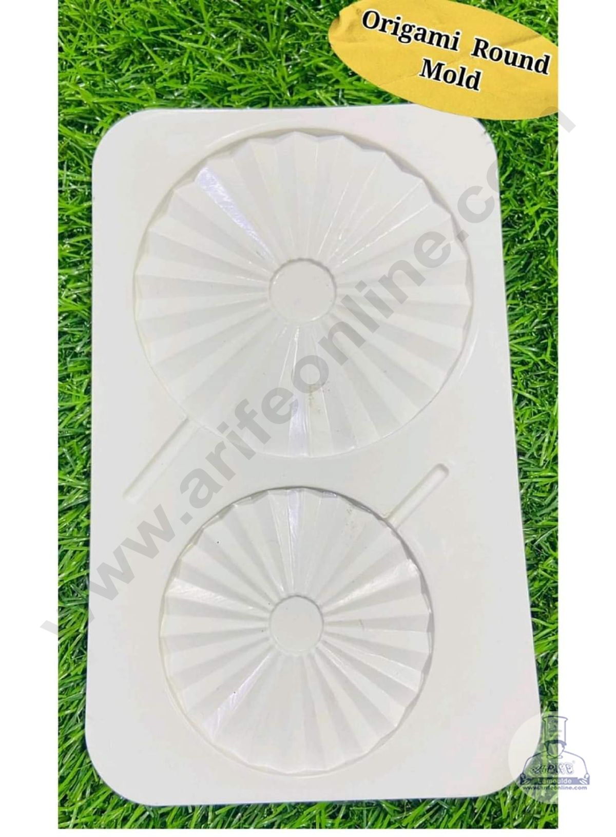 Cake Decor™ Silicon 2 Cavity Origami Round Palm Leaf Shape Cake Decora ...