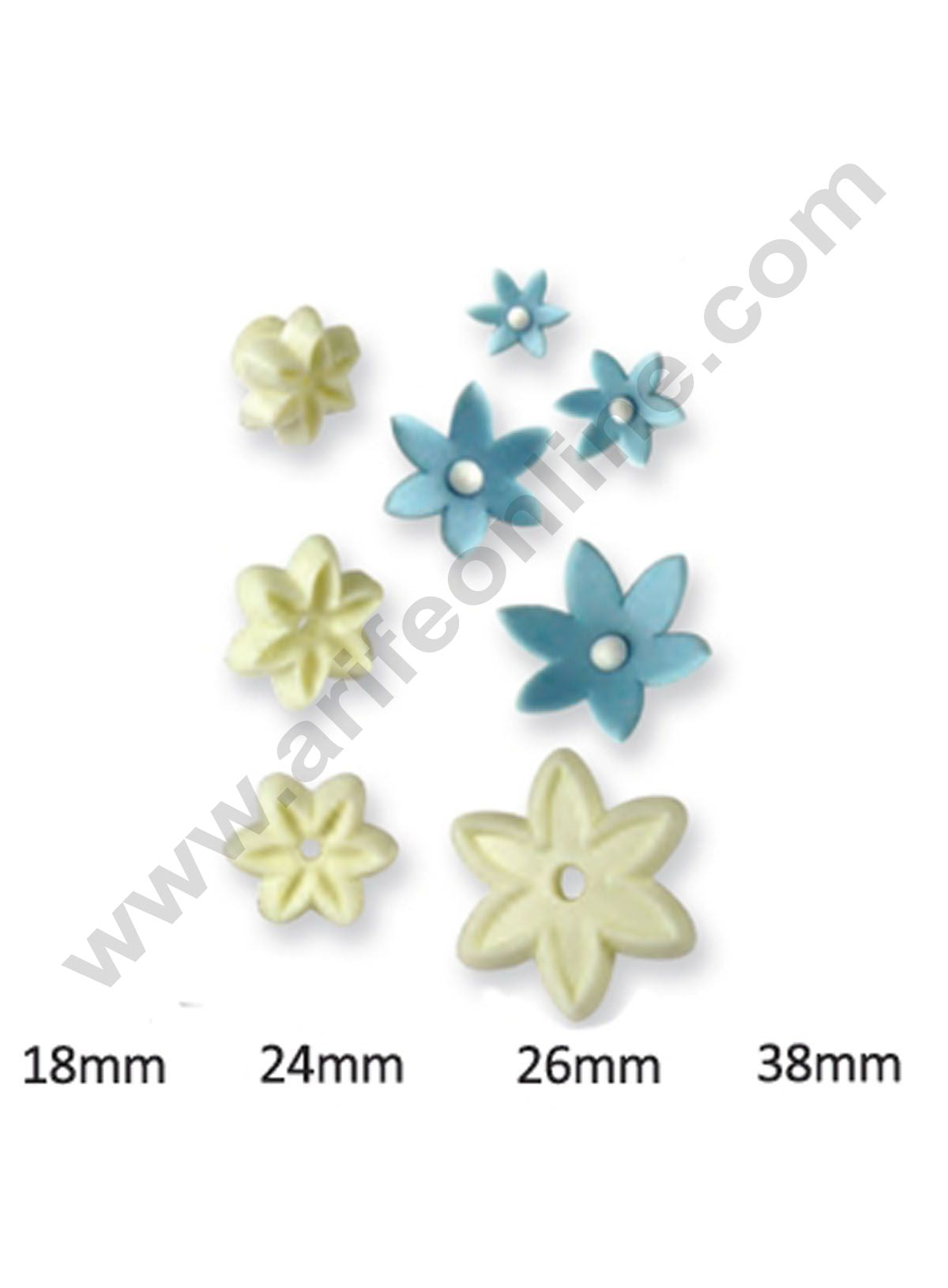 Cake Decor Patchwork Cutters 6 Petal Daisy Patchwork Cookie Cutter Pla ...
