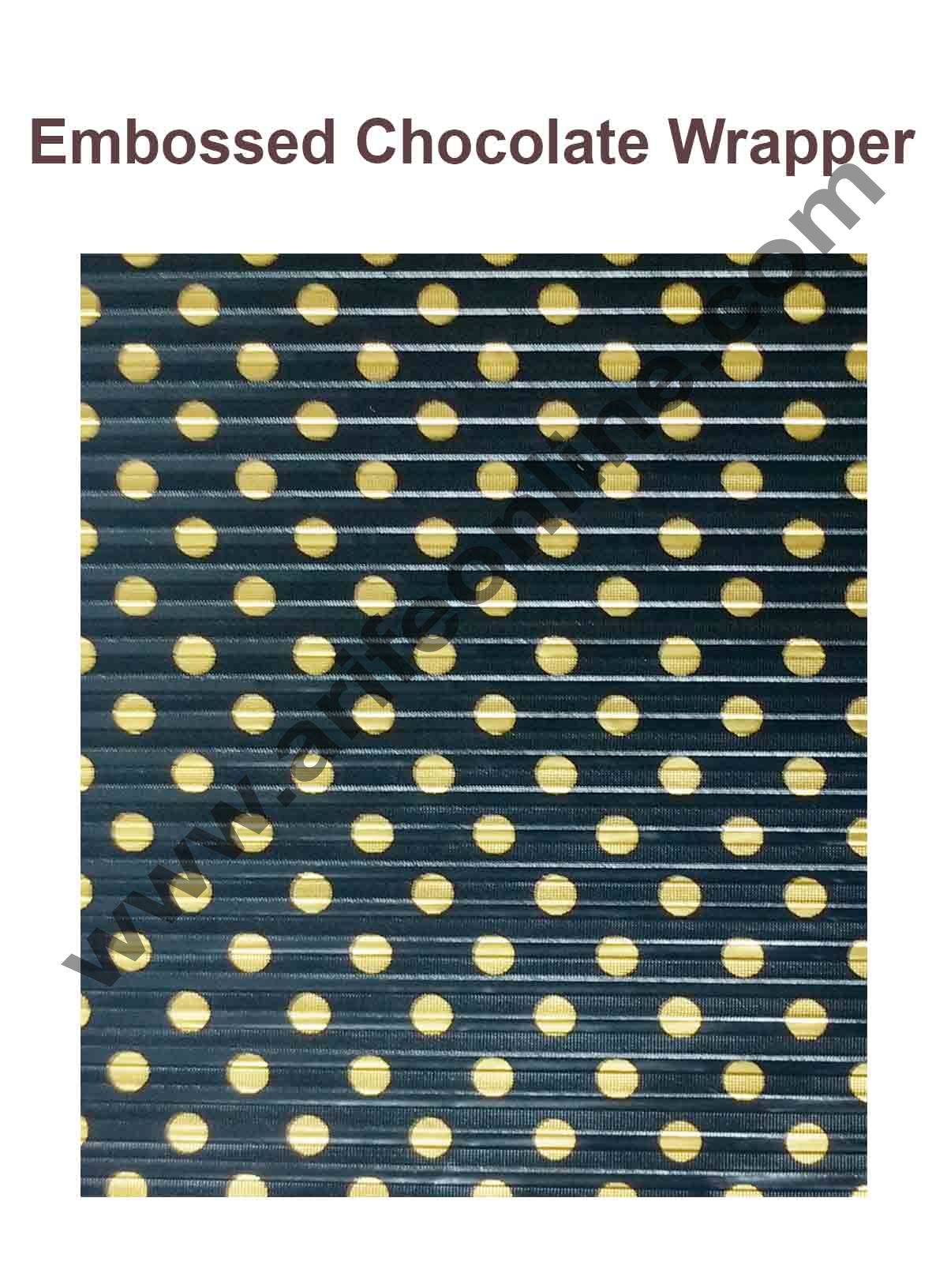 Cake Decor Chocolate Wrappering Foil, Embossed Chocolate Wrapper, 150 ...