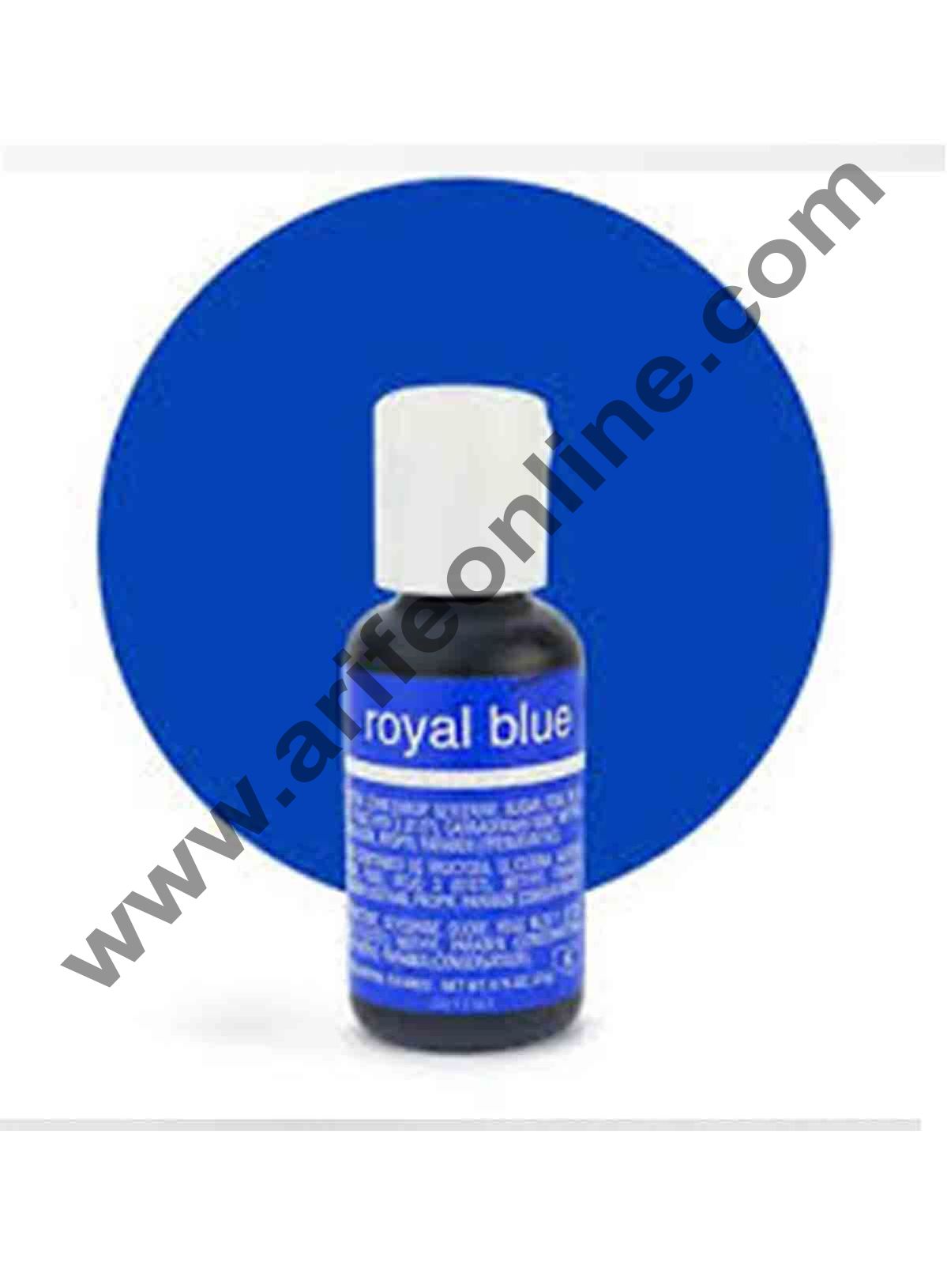 Chefmaster Liqua-Gel Royal Blue .70 oz Food Color (20g) – Arife Online ...