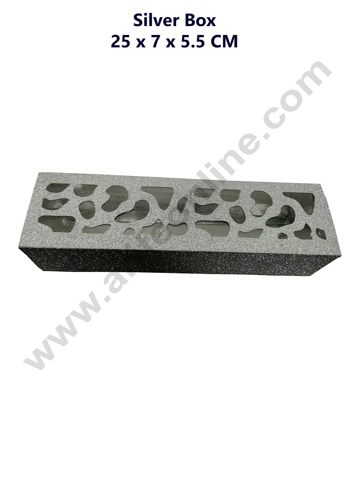 Cake Decor Silver Chocolate Boxes with Die Cut window Cardboard Paper ...