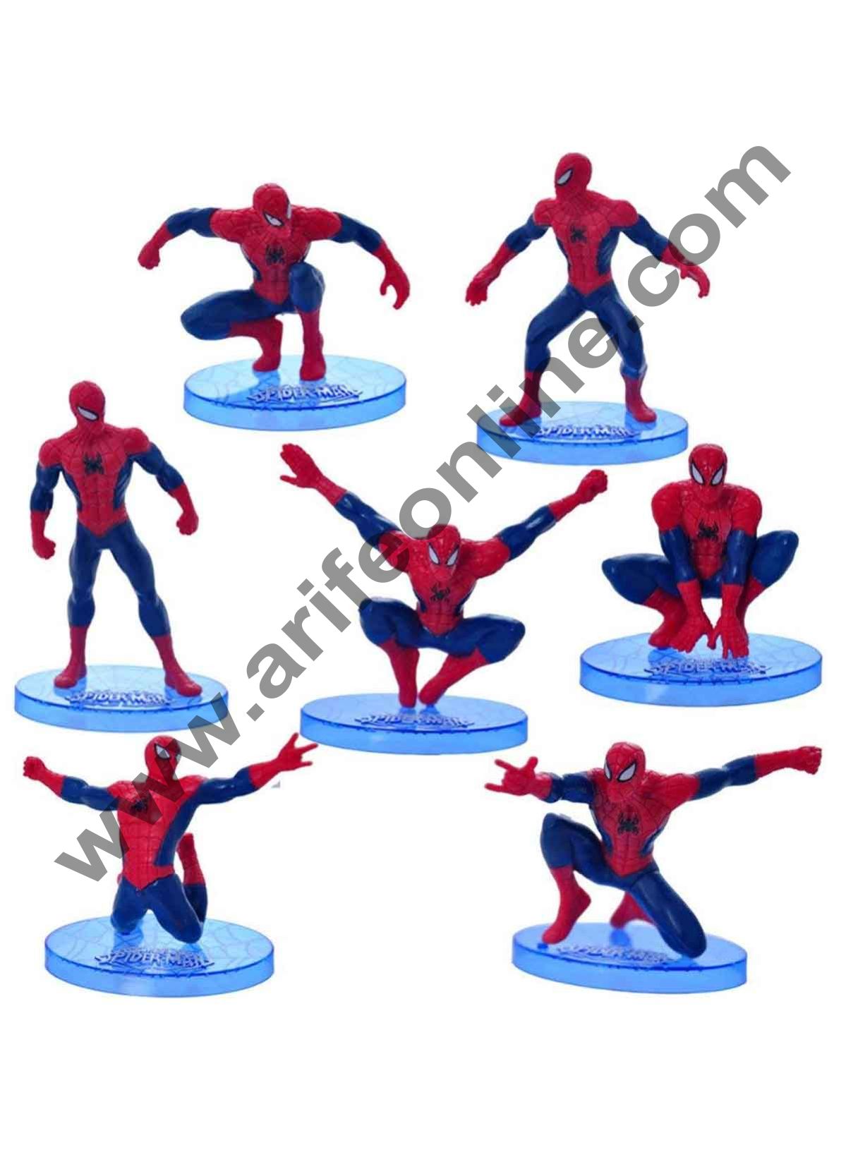Cake Decor Ultimate Spider man CAKE TOPPER Superhero 7 Figure Set Birt ...